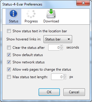 Bring back the status bar in Firefox 4 beta